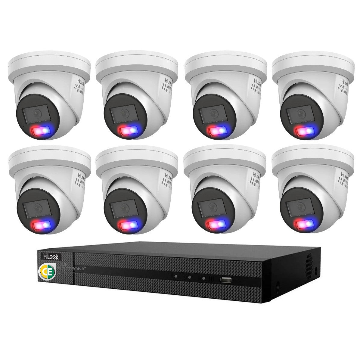 HiLook All-in-One 16CH CCTV Kit with Active Color Cameras