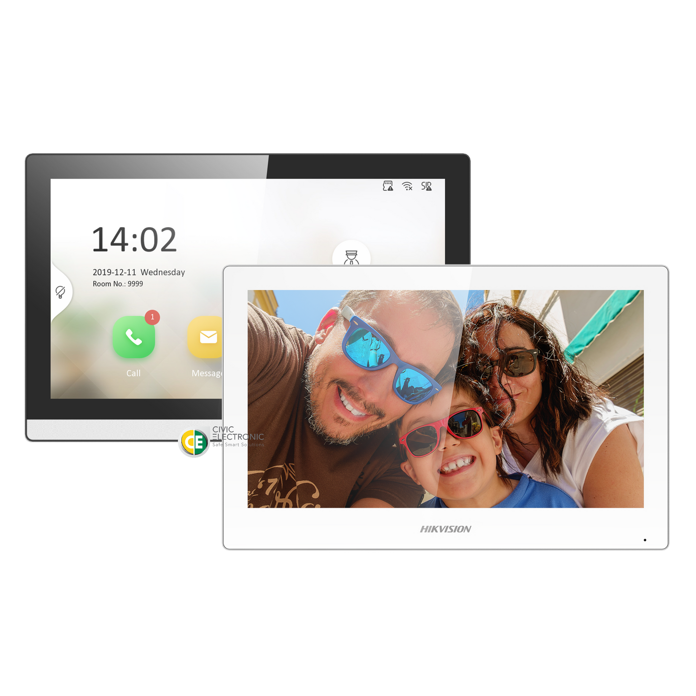 Hikvision DS-KH6350-WTE1 7″ Touch IP Indoor Station