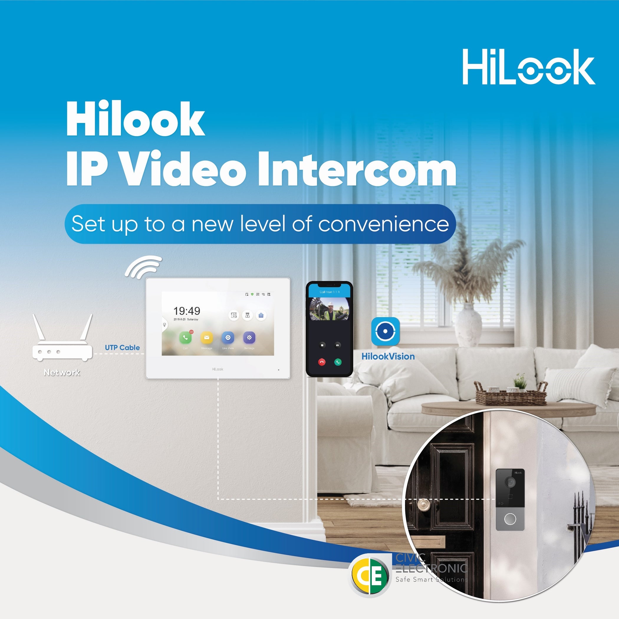 HiLook IP Video Intercom Kit - Hikvision Wireless Security Solution